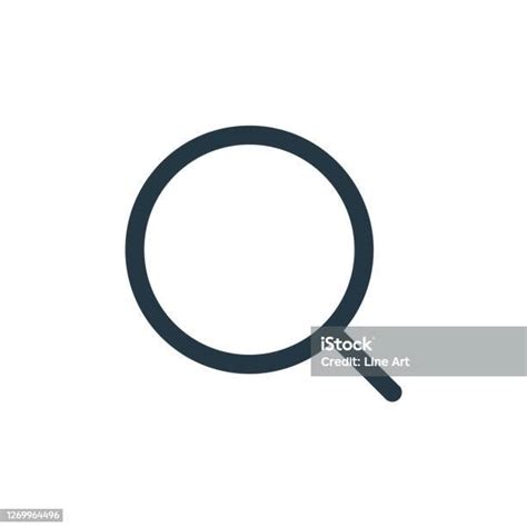 스마트 폰 Ui Ux 부품 개념에서 검색 아이콘 벡터 검색 편집 가능한 스트로크의 얇은 선 그림입니다 웹 및 모바일 앱 로고 인쇄 미디어에 사용할 선형 기호를 검색합니다 0