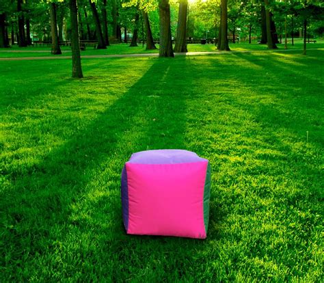 Квадратний безкаркасний пуф Mrbean розмір L 50 50см мякий пуф кубик крісло мішок — ціна 754