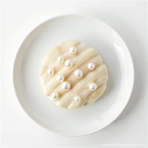 Decorated Ox Bone With Pearls In White Setting Stable Diffusion Online