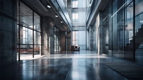 Building Glass Floor Blue Background Building Space Modern Background Image And Wallpaper For