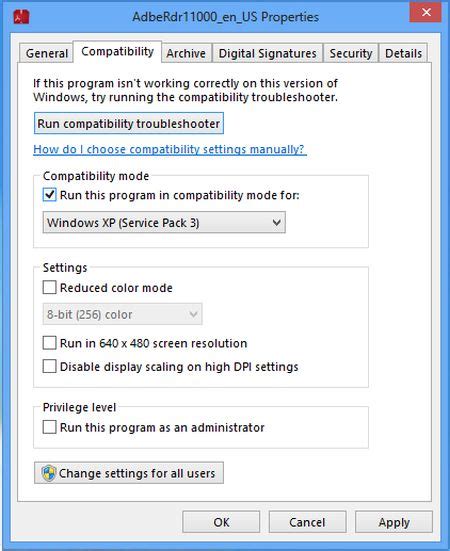 Run Programs In Windows 8 Compatibility Mode