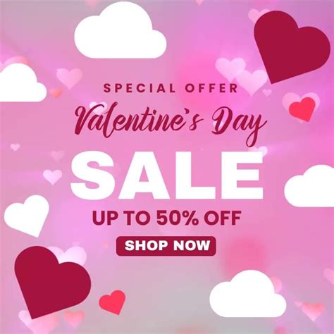 Valentines Day Sale Offer Template Postermywall