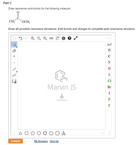 solved part c draw resonance contributors for the following