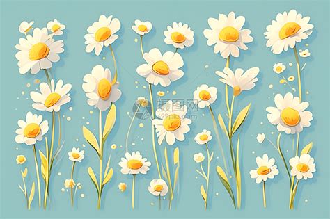绘画的小雏菊插画图片下载 正版图片601233428 摄图网