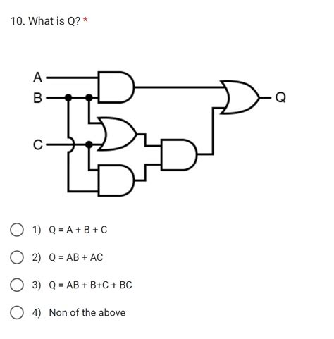 Solved 10 What Is Q 1 Q A B C 2 Q AB AC 3 Chegg Com