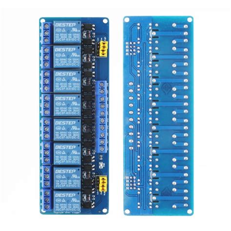 modulo rele 3v com 8 canais para arduino esp32 jumper high low