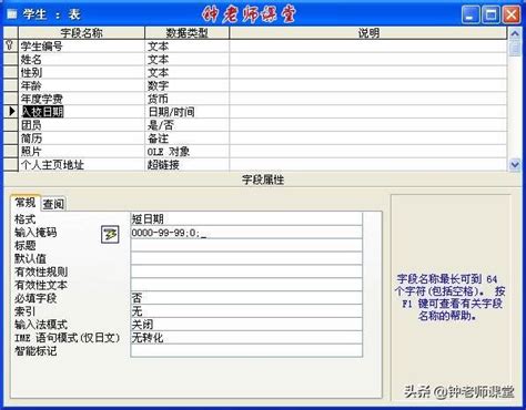 delphi 取access字段类型 大小 6、access表的字段属性设置（一）（access图解操作系列） csdn博客