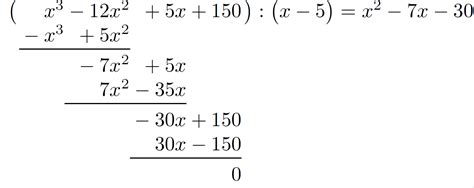 Polynom Polynomial Long Division With Extra Brackets Tex Latex