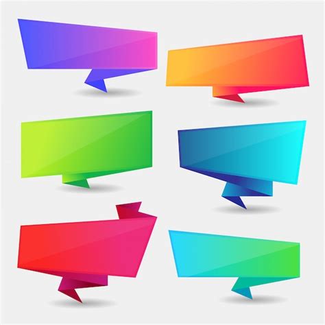 Premium Vector Colorful Speech Bubble Set Text Box Set