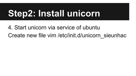 How To Install Nginx Vs Unicorn PPT