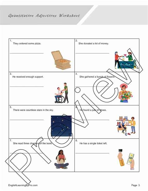 Quantitative Adjectives Worksheet Editable Fillable Printable Pdf
