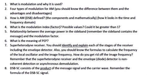 Solved What Is Modulation And Why It Is Used Four Types Of Chegg