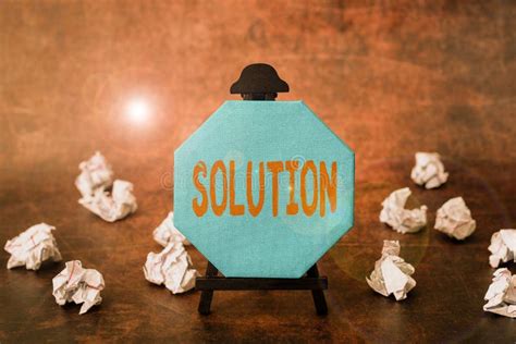 Inspiration Showing Sign Solution Concept Meaning A Means Of Solving A Problem Or Dealing With