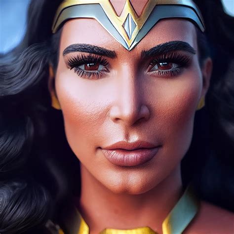 Kim Kardashian As Wonder Woman Beta Rmidjourney