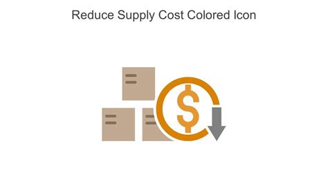 Reduce Supply Cost Colored Icon In Powerpoint Pptx Png And Editable Eps Format Ppt Slide