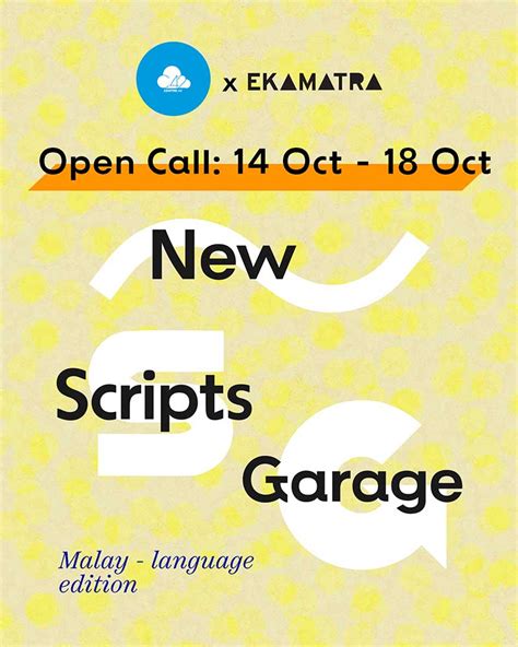 New Scripts Garage Nov 2023 Malay Language Edition Arts Republic