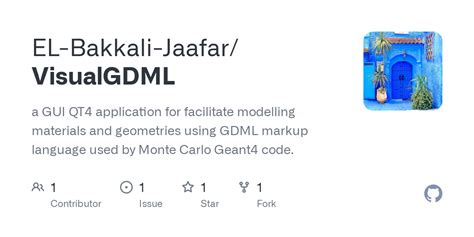 Github El Bakkali Jaafarvisualgdml A Gui Qt4 Application For Facilitate Modelling Materials