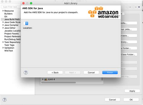 Java Cannot Add Aws Library To Eclipse Mars 542 Stack Overflow