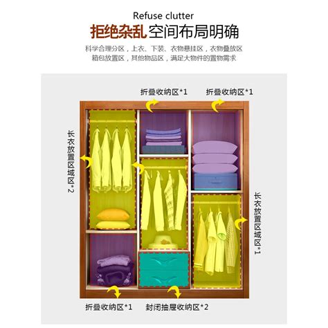 ที่ทันสมัยเรียบง่ายไม้เนื้อแข็งตู้เสื้อผ้าประตูบานเลื่อนห้องนอนบ้าน2ประตู3ประตูบานเลื่อนประตูตู้