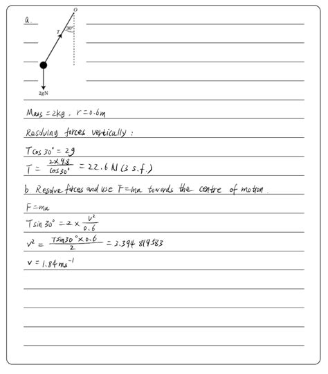 Solved A Particle Of Mass 2kg Is Attached To One End Of A Light
