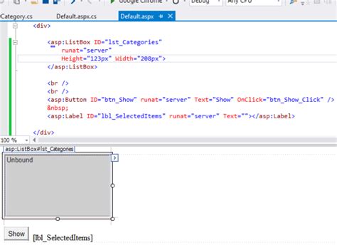 Aspnet List Controls Listbox Dropdownlist Checkboxlist And Radiobuttonlist Aspnet C