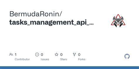 GitHub BermudaRonin Tasks Management Api Python