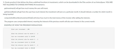 Solved 5 Create Practiceh That Defines The Three Undefined