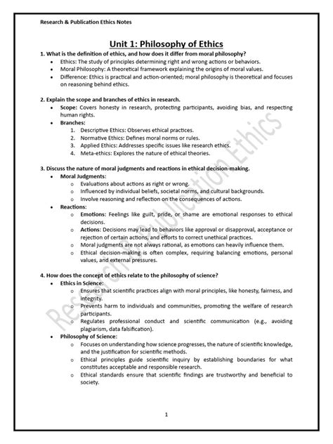 Rpe Notes Pdf Open Access Morality