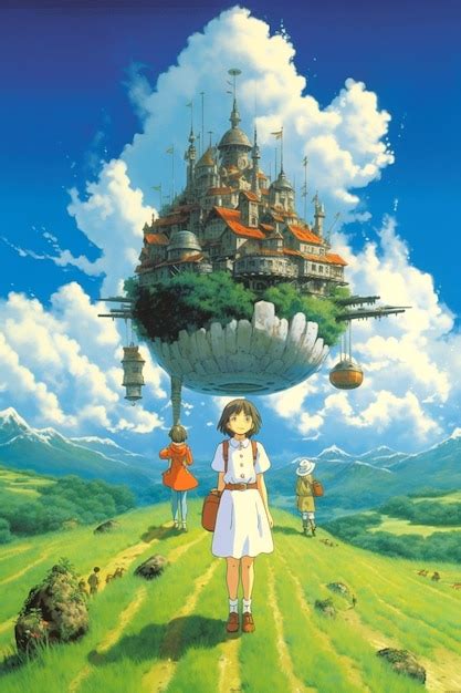 지브리 스튜디오 배경 프리미엄 사진