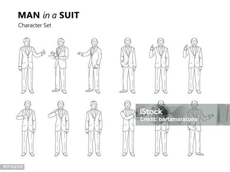 รูปชายชราในชุดสูทกําลังยืนอยู่ ท่าทางที่แตกต่างกัน ภาพประกอบสต็อก ดาวน์โหลดรูปภาพตอนนี้ ชาย