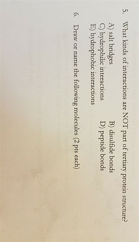 solved 5 what kinds of interactions are not part of