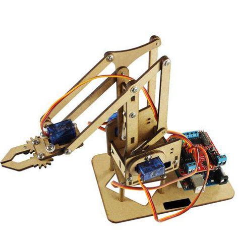 🏷️【tudo Sobre】→ Kit Braço Robótico Mdf E Parafusos Para Arduino