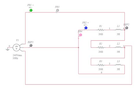 Delta Connected Three Phase Load Multisim Live