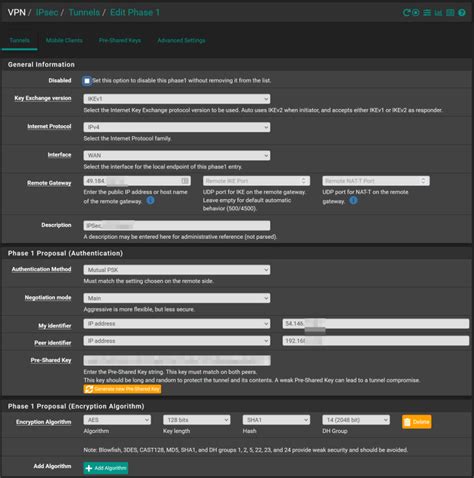 Ipsec Site To Site Vpn Between Unifi And Pfsense Linux And Cybersecurity In South Australia With
