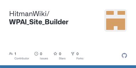 GitHub HitmanWiki WPAI Site Builder
