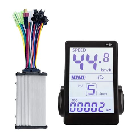 M6h Electric Bike Lcd Display Meter36v 350w Sine Wave Controller Universal Lcd Panel Screen For