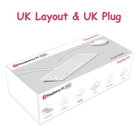 Raspberry Pi 500 Computer Kit US Layout And US Power Plug