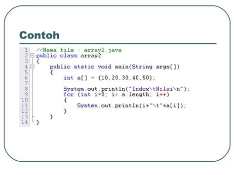 Flow Control Exception Handling Array Ppt