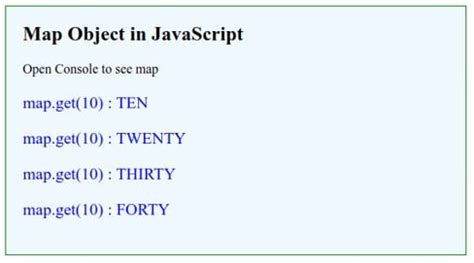 Javascript Map Object Examples Of Javascript Map Object