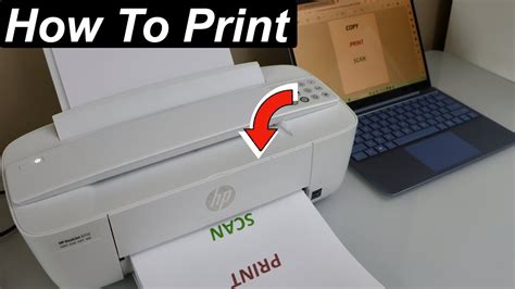 How To Print With Hp Deskjet 3700 Printer Series Youtube