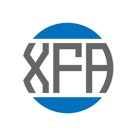 Xfa Letter Logo Design On White Background Xfa Creative Initials
