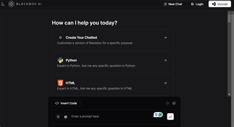 AI Code Generation Code Chat Code Search Chat Blackbox AI