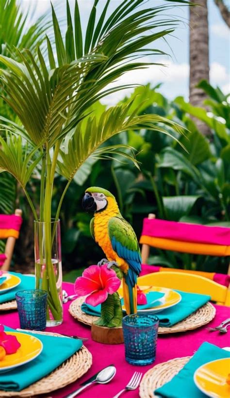 23 Tropical Tablescape Ideas For Some Fun Island Paradise Vibes We