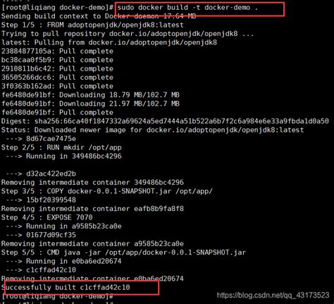 Linux下用docker部署一个简单的springboot项目（完整版）linux上使用docker部署完整的springboot项目 Csdn博客