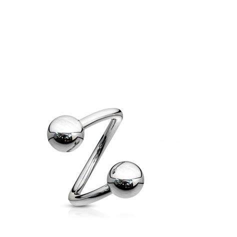 Steel 14 Ga Spiral Belly Ring The Body Rings