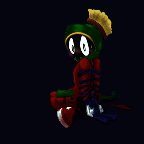 Rule 34 Alien Ass Blue Bow Bow Green Helmet Looney Tunes Marvin The