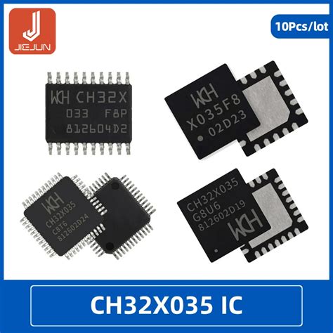 ชิปวงจรรวม Ch32x035 Usb และ Usb Pd Mcu 32 Bit Qingke Risc V