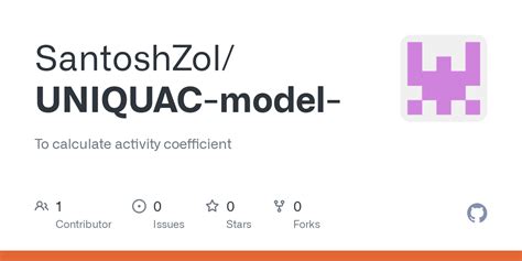 Uniquac Model Uniquac M At Main · Santoshzol Uniquac Model · Github