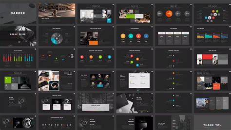 دانلود تم پاورپوینت تیره Darker