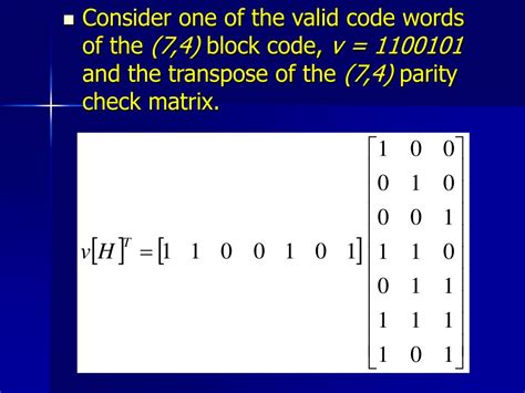 Ppt Using The Matlab Communications Toolbox To Look At Cyclic Coding